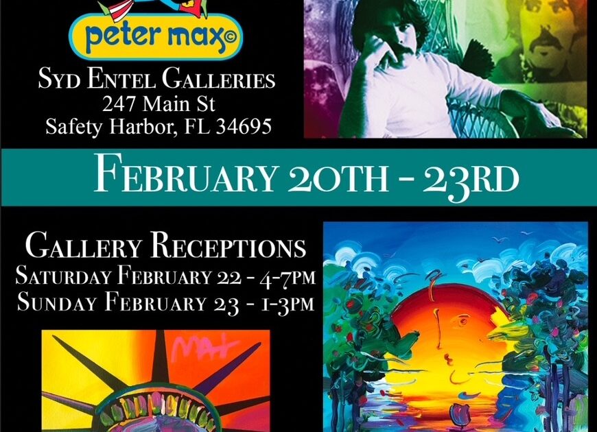Peter Max Exhibition Coming to Safety Harbor • St Pete Catalyst Peter Max Exhibition Coming to Safety Harbor • St Pete Catalyst